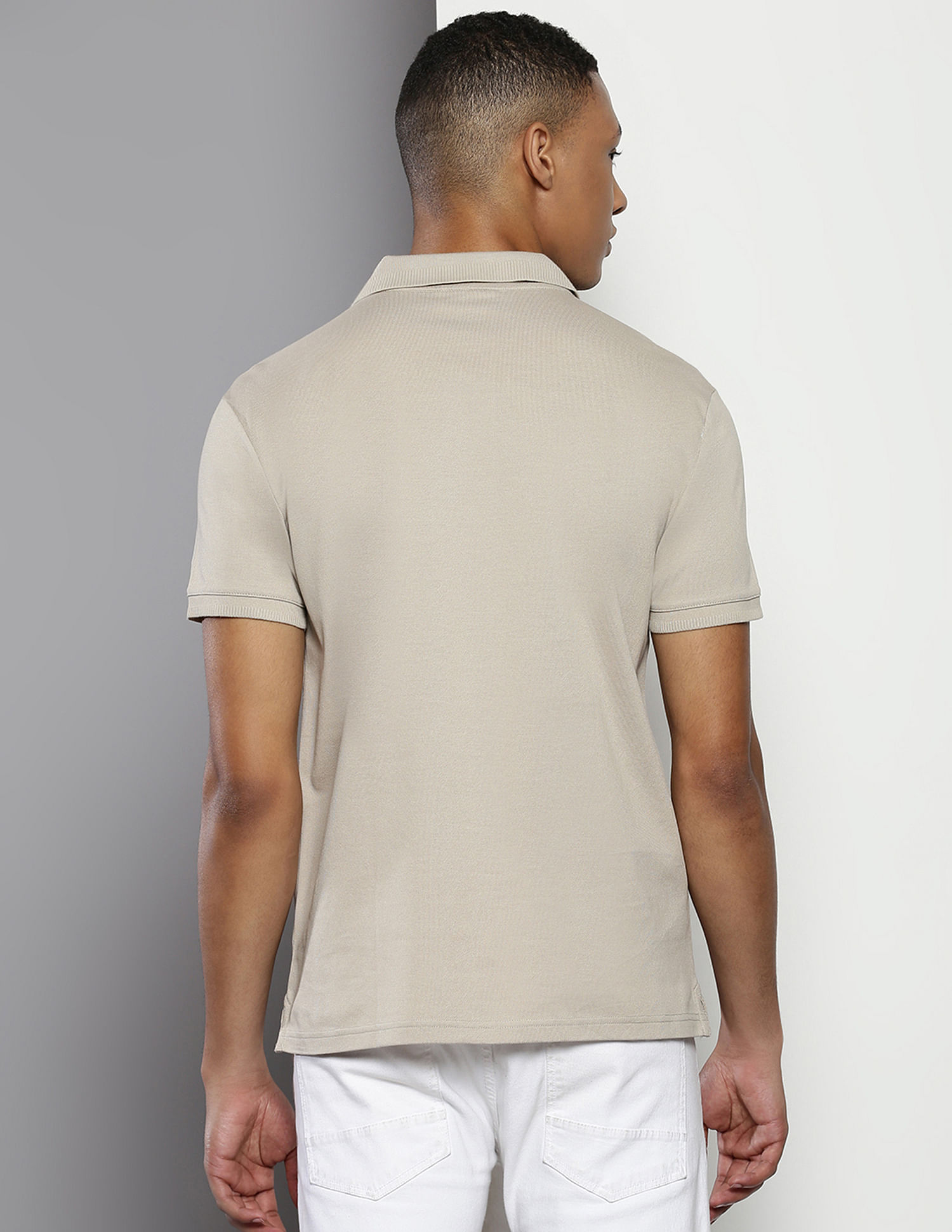 Buy Calvin Klein Embossed Monogram Pique Polo Shirt - NNNOW.com Buy Calvin Klein Embossed Monogram Pique Polo Shirt - NNNOW.com