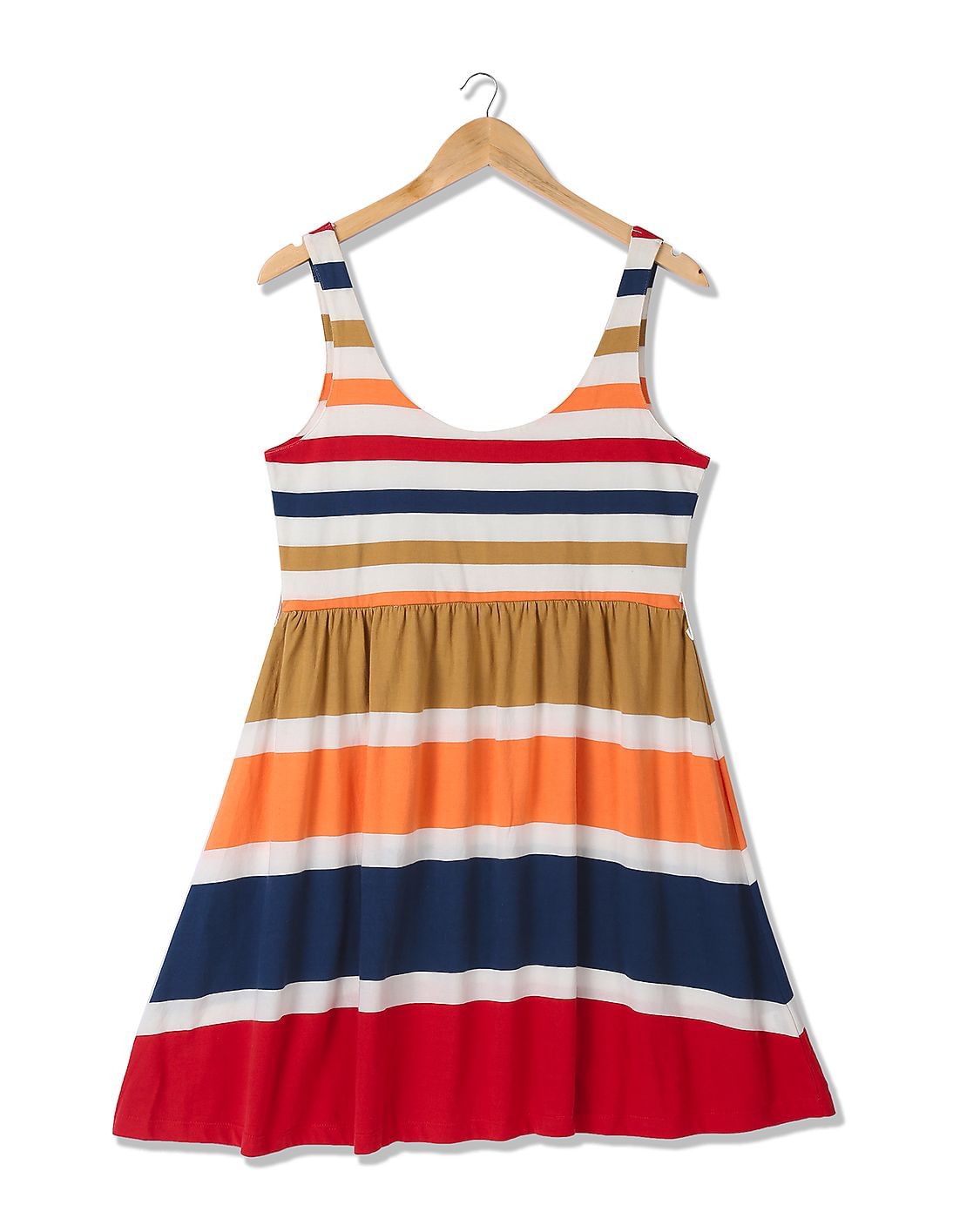 Buy Flying Machine Women Striped Fit And Flare Dress - NNNOW.com