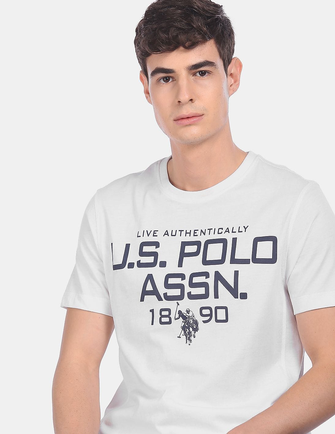 Buy USPA Innerwear Men White I682 Comfort Fit Solid Cotton Viscose ...